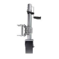 China 2000lbs Alloy Steel Marine Swivel Trailer Jack with 8 Inch Widened Wheel 13 Inch Lift for sale