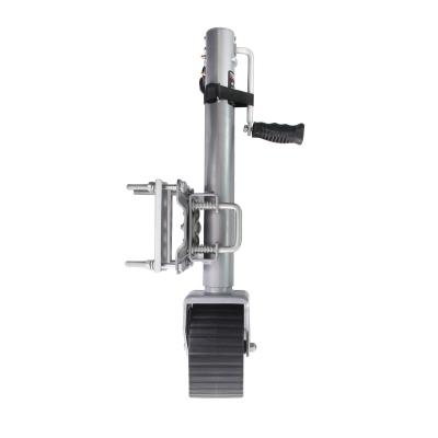 China 2000lbs Alloy Steel Marine Swivel Trailer Jack with 8 Inch Widened Wheel 13 Inch Lift for sale