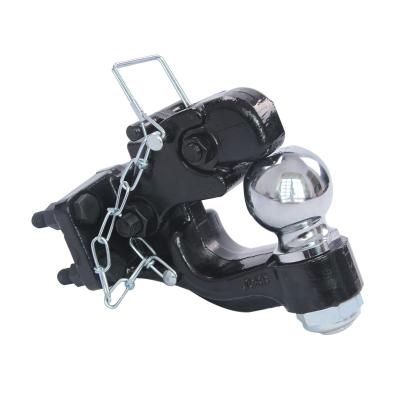 China Heavy Duty 8 Ton Pintle Hitch 2 Inch Ball Combo Trailer Towing Tow Hitch 16000 Lbs GTW for sale