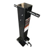 China Heavy Duty Side Pin Trailer Jack 10000 lbs Lift Capacity Steel Construction Spring Return Handle for sale