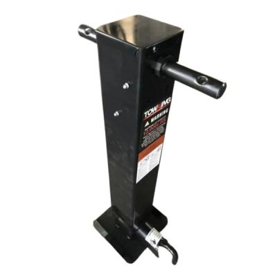 China Heavy Duty Side Pin Trailer Jack 10000 lbs Lift Capacity Steel Construction Spring Return Handle for sale