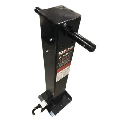 China 12000LB Front Pin Side Wind Drop Leg Trailer Jack With Handle for sale