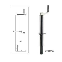 China 2000 Lbs Top Wind A Frame Trailer Jack ‎Black Powder Coated for sale