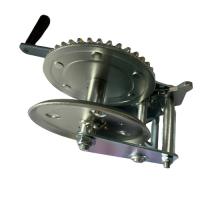 China Heavy Duty Steel Marine Trailer Hand Winch Zinc Plated 1200lbs 4.1 Gear Ratio for sale