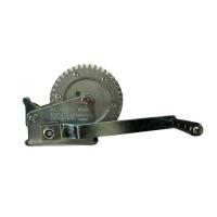 China Zinc Plated Marine Trailer Hand Winch 1200lbs Capacity with 3/16in x 33ft Cable and Hook for sale