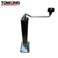 China 5K Capacity Steel Square Trailer Jack Top Wind With Footplate for sale