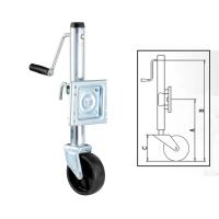 China 1000lbs Bolt On Top Handle Marine Trailer Jack Zinc Plated 6 Inch Wheel for sale