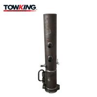 China 2-5/16 Inch Adjustable Round Tube Gooseneck Hitch Coupler 25000 lbs Heavy Duty for sale