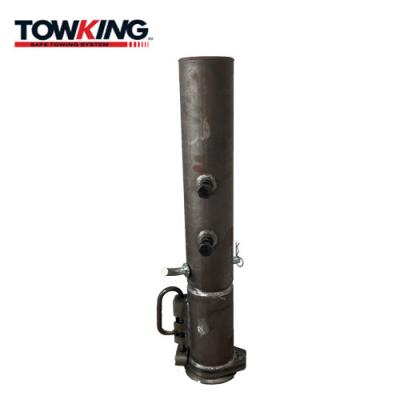 China 2-5/16 Inch Adjustable Round Tube Gooseneck Hitch Coupler 25000 lbs Heavy Duty for sale