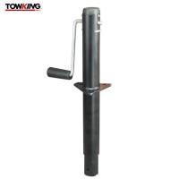 China Steel Side Wind RV Trailer Jack 2000lbs 15 Inch Round Tube Heavy Duty for sale