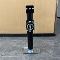 China Pipe Mount Swivel Sidewind Trailer Jack Stand 15 Inch Lift 2000 lbs Capacity for sale