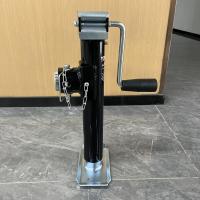 China Pipe Mount Swivel Trailer Jack Stands 2,000lbs Capacity Side Wind for sale