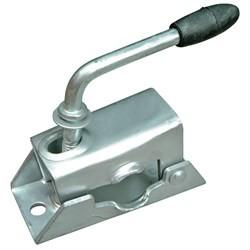 China Split / Prop Stand Clamp Trailer Jockey Wheel For 48mm Pipe Galvanized for sale