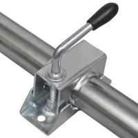 China Split / Prop Stand Clamp Trailer Jockey Wheel For 48mm Pipe Galvanized for sale