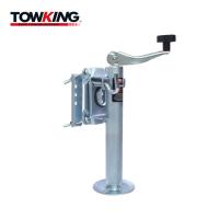 China Bolt On Swivel Trailer Jack Stand 1000lbs Capacity Topwind with Footplate for sale