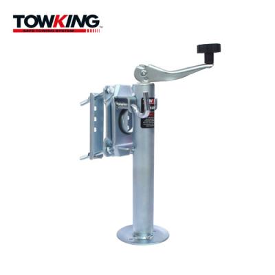 China Bolt On Swivel Trailer Jack Stand 1000lbs Capacity Topwind with Footplate for sale