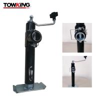 China Pipe Mount Agricultural Swivel Trailer Tongue Jack 2000lbs Capacity 15 Inch Lift with Footplate for sale