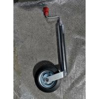 China 48mm 150kg Capacity Trailer Jockey Wheel Steel Rim Solid Tyre 200mm Lift for sale
