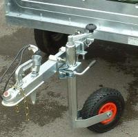China 75kg Heavy Duty Trailer Jockey Wheel 48mm Outer Tube 200mm Lift Height for sale