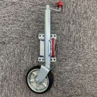 China Steel Replacement Trailer Jockey Wheel Top Wind 240mm Lifting 8 Inch 350kg Capacity for sale