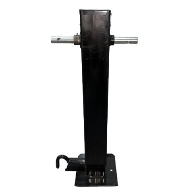 China Heavy Duty 12K Square Tube Drop Leg Trailer Jack Stands Side Pin Sidewind 10000 lbs for sale