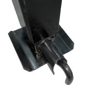 China Heavy Duty 12K Square Tube Drop Leg Trailer Jack Stands Side Pin Sidewind 10000 lbs for sale