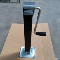 China 5000 lbs Capacity Square Tube Mount Trailer Jack Side Wind 17 Inch Plus 12 Inch Lift for sale