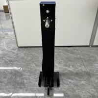 China 12K Jack with Mounting Plate Side Pin Handle Black Powder Coated 10000 lbs for sale