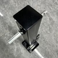China 12K Jack with Mounting Plate Side Pin Handle Black Powder Coated 10000 lbs for sale