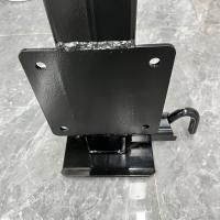 China 12K Jack with Mounting Plate Side Pin Handle Black Powder Coated 10000 lbs for sale