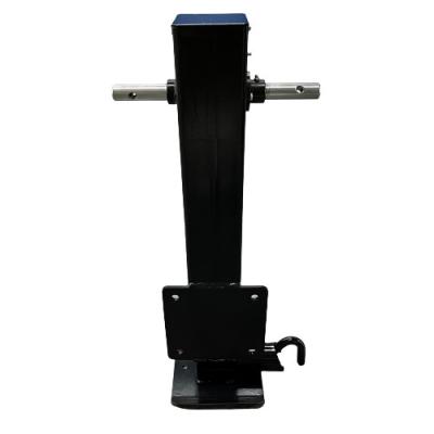 China 12K Jack with Mounting Plate Side Pin Handle Black Powder Coated 10000 lbs for sale