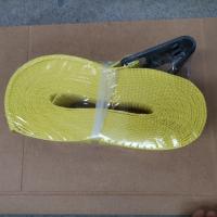 China 16200 lb Capacity Ratcheting Tie Down Straps 3 in x 30 ft Flat Hooks for sale
