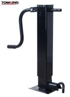 China Black Square 12.5in Travel 10000 Lb Trailer Jack Side Wind Heavy Duty for sale