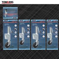 China Towking 1000 Lbs Bolt Thru Trailer Jack Marine Swivel Zinc Finish 10 Inch Lift for sale