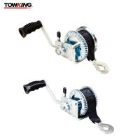 China ISO9001 Certified 1000lbs Marine Trailer Winch Manual Hand Winch Reinforced Frame for sale