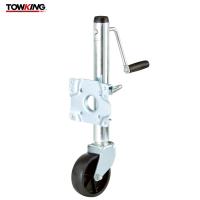 China 1000 lb Capacity 6 Inch Wheel Marine Swivel Trailer Jack with Side Handle for sale