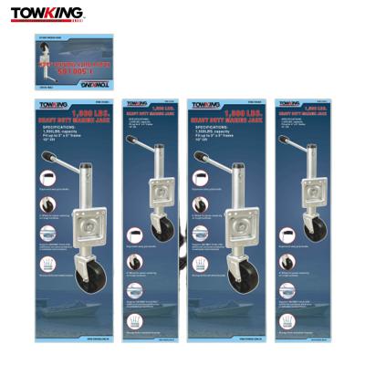 China 1500 Pound Side Wind Trailer Jack For Boat Trailer With 8'' Wheel for sale