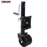 China 1500 Lbs Marine Swivel Trailer Jack Dual Wheel Swing Back Bolt-On for sale