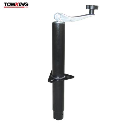 China Round Tube 15 inch Lift RV Trailer Jack 1000 lbs Capacity for Travel Trailers for sale