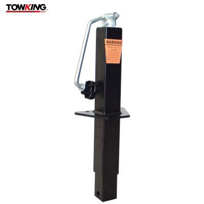 China TowKing 5000 lbs Top Wind Square Tube RV Trailer Jack 15 Inch Lift for sale