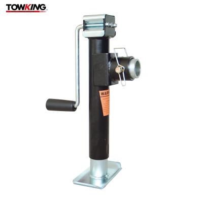 China Male Tubular Mount 5000lbs 10in Lift Agricultural Trailer Jack Top Wind Trailer Jack for sale
