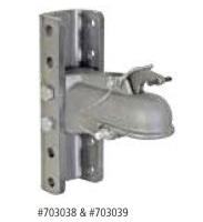 China Oil Finish Steel 2-5/16 Inch 15000 Lb Adjustable Trailer Coupler A Frame for sale