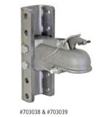 China Oil Finish Steel 2-5/16 Inch 15000 Lb Adjustable Trailer Coupler A Frame for sale