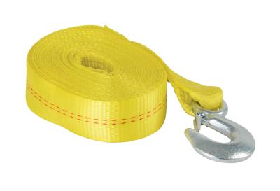 China 15' Length 3000lbs Strength Boat Trailer Winch Strap With Snap Hook for sale