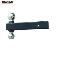 China 6000lbs Double Ball Trailer Hitch Solid Steel Shank 2 inch Ball for sale