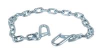 China 48 Inch Trailer Safety Chains 3200 lbs Grade 30 with S Hooks for sale