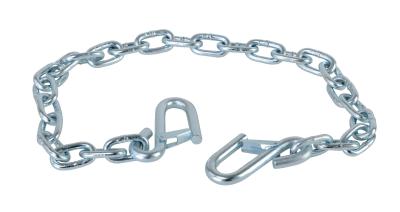 China 48 Inch Trailer Safety Chains 3200 lbs Grade 30 with S Hooks for sale