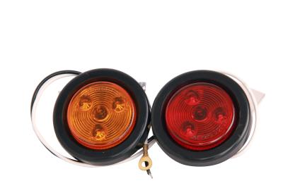 China 3 Diode 2 Inch Round LED Trailer Tail Light for Truck Camper 12V for sale