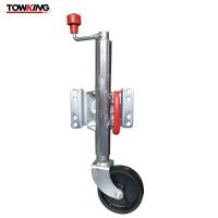 China Top Wind Trailer Jockey Wheel with Swivel Plate 240mm Lift Height 350kg Capacity for sale