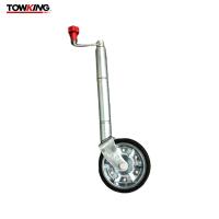 China Towking 8 Inch Trailer Jockey Wheel 350kg Capacity Zinc Finish Rubber Wheel for sale